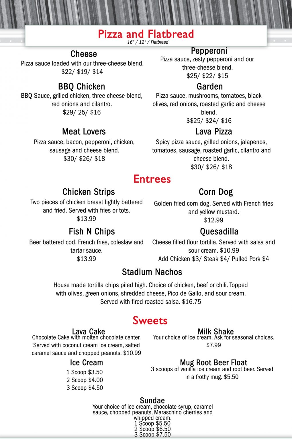 Food – Lava Lanes